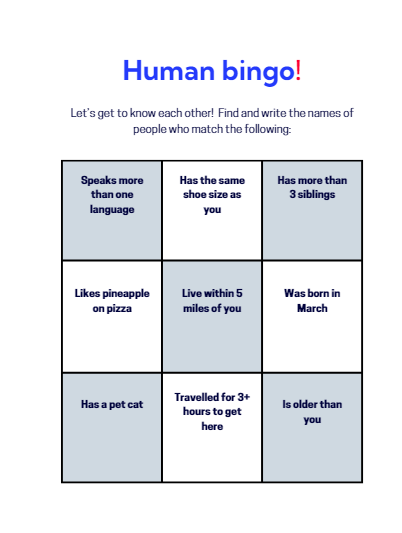 14 fun icebreakers for training sessions